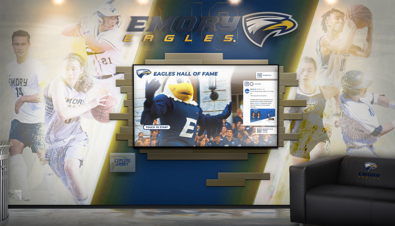 Touchscreen Digital Wall of Fame