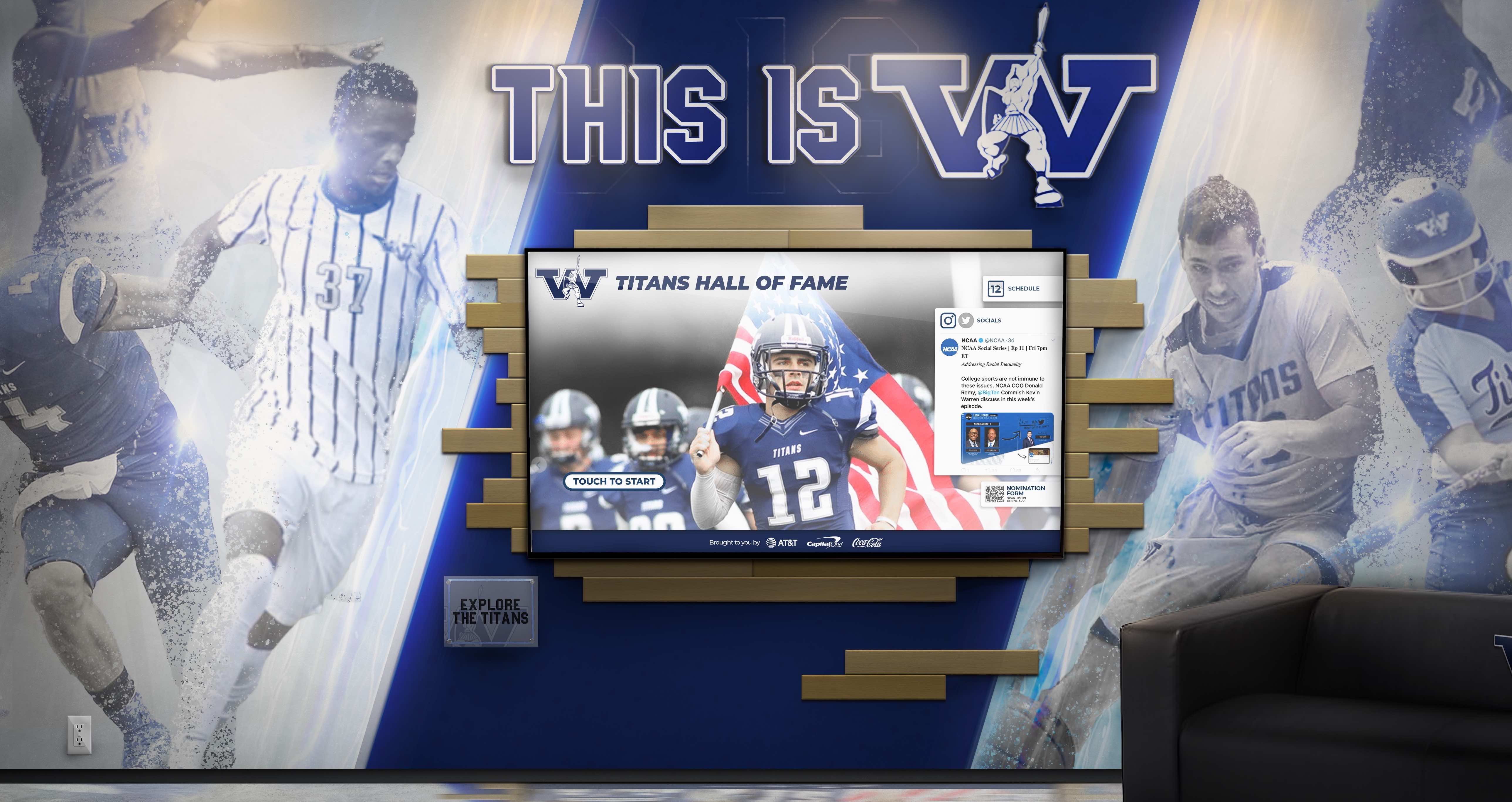 Touchscreen Digital Wall of Fame